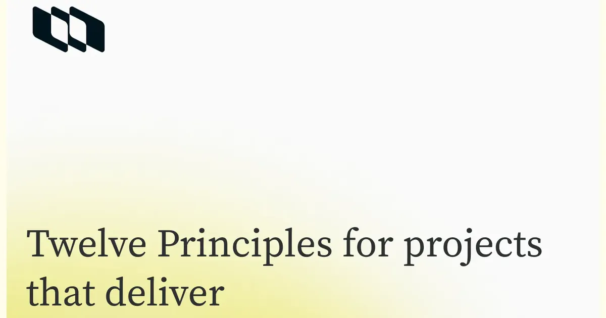 12 Key Project Management Principles in 2025 | Plane