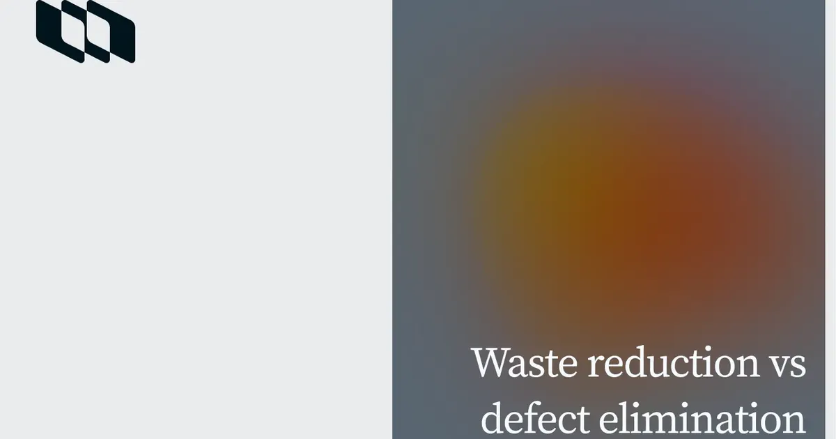 Lean versus Six Sigma: Key comparisons | Plane